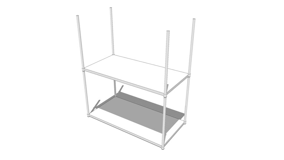 Shelf Overhead Unit - Intermetro (30x60) | 3D Warehouse