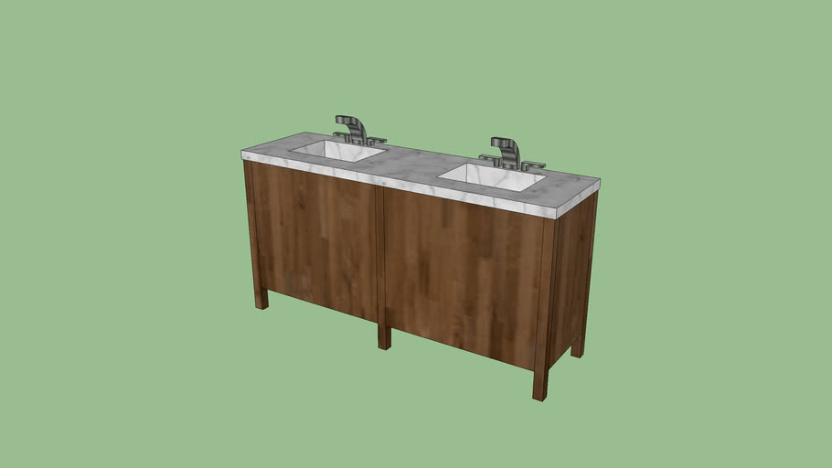 Double Sink Vanity | 3D Warehouse