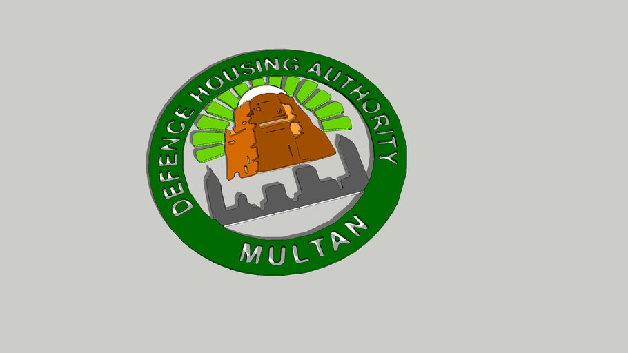 DHA Multan Logo | 3D Warehouse