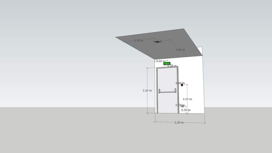 fire exit | 3D Warehouse
