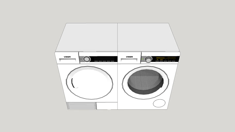 Washer and dryer | 3D Warehouse