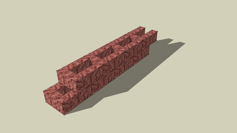 Rat-trap bond | 3D Warehouse