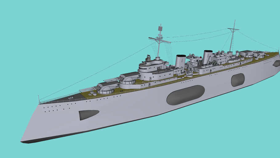 Flying Battleship | 3D Warehouse