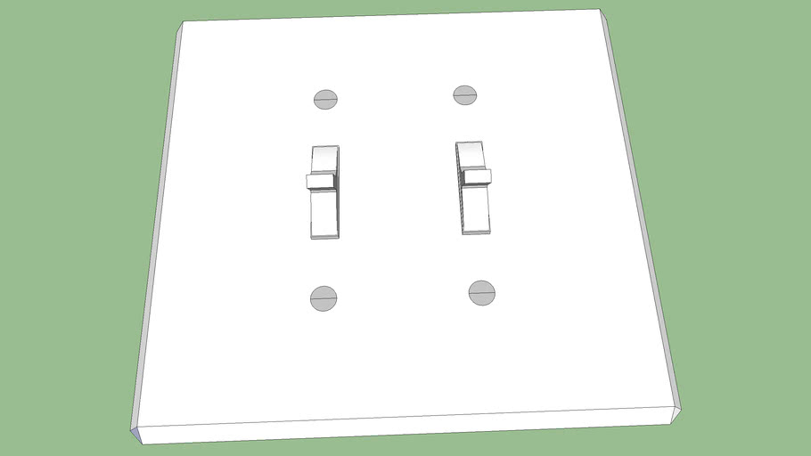 Light switch (two switches) | 3D Warehouse