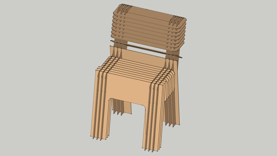 Cardboard Chair | 3D Warehouse