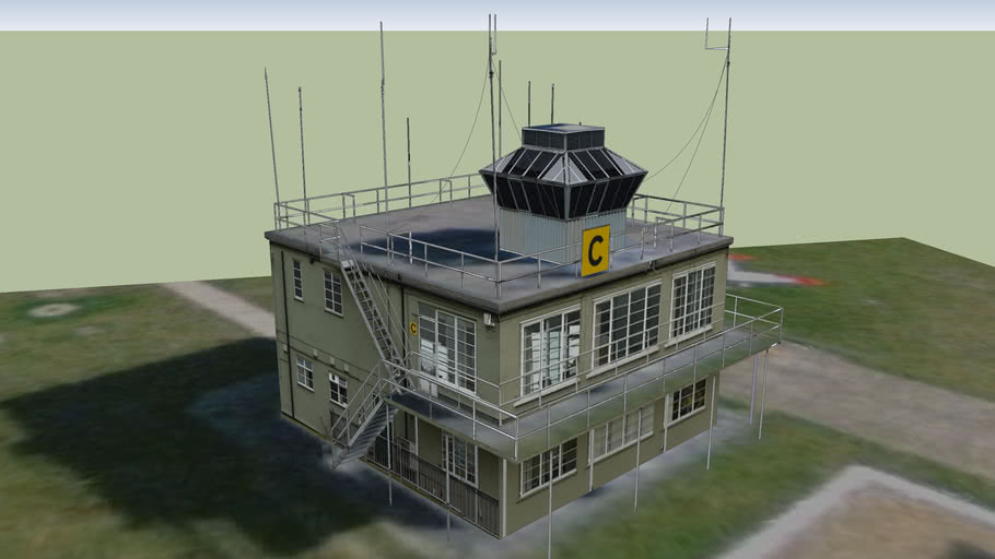 Duxford Airfield Control Tower | 3D Warehouse