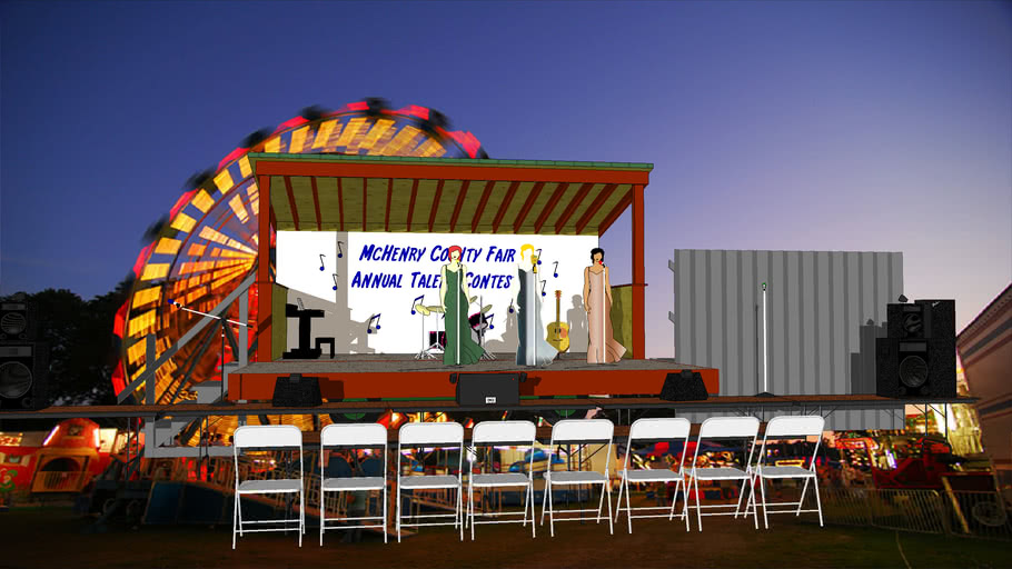 county fair talent show stage | 3D Warehouse