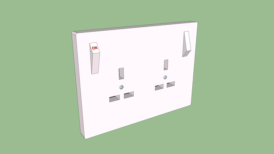 Double Plug Socket | 3D Warehouse