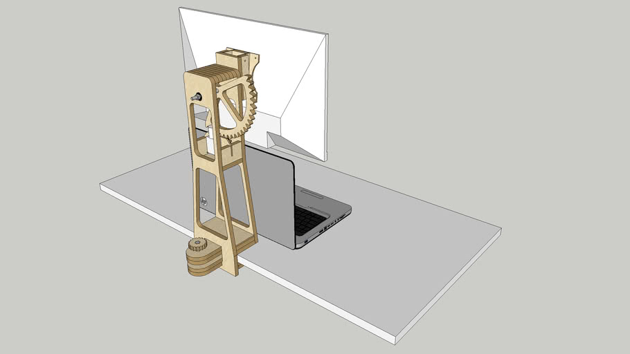 Rotation monitor stand | 3D Warehouse