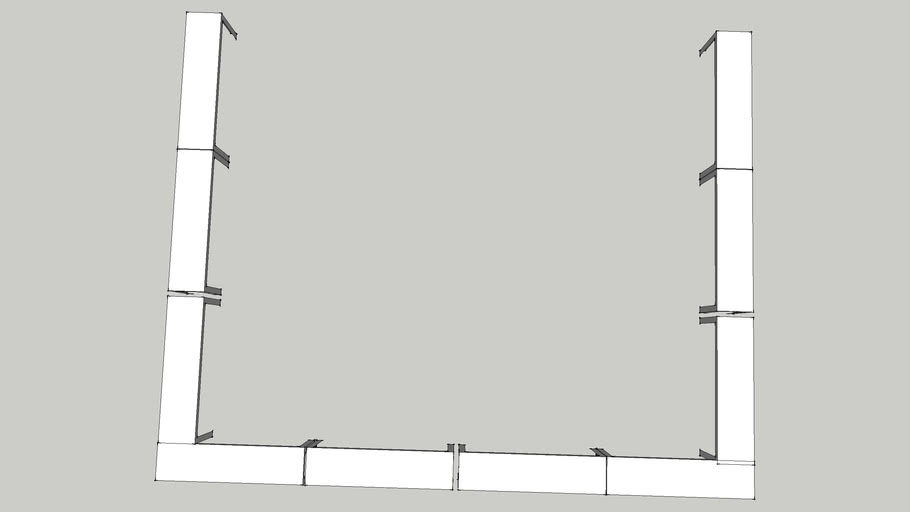 4x3 U shape SUU table | 3D Warehouse