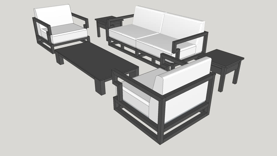 sofa set.skp | 3D Warehouse