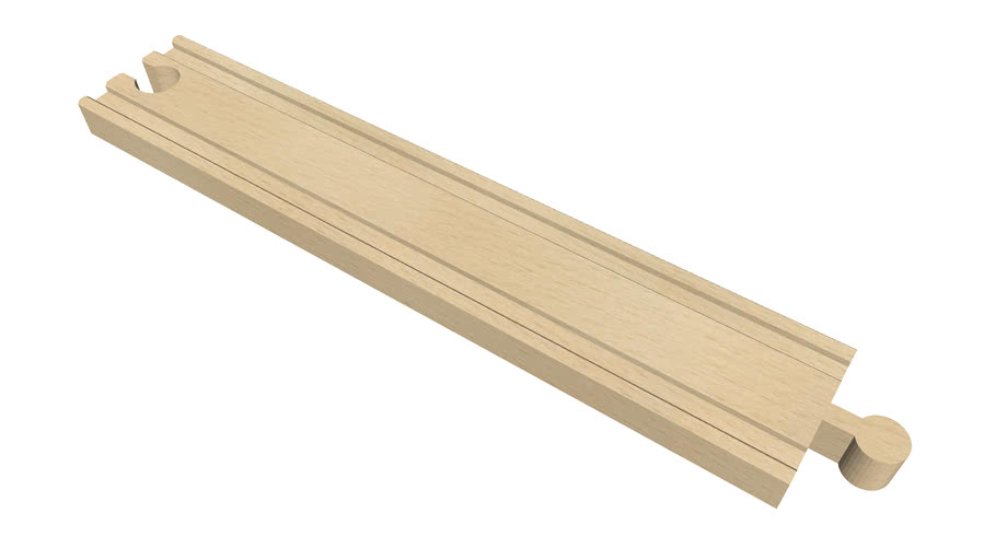 BRIO 33341 Long Straight Track ('D' Track) | 3D Warehouse