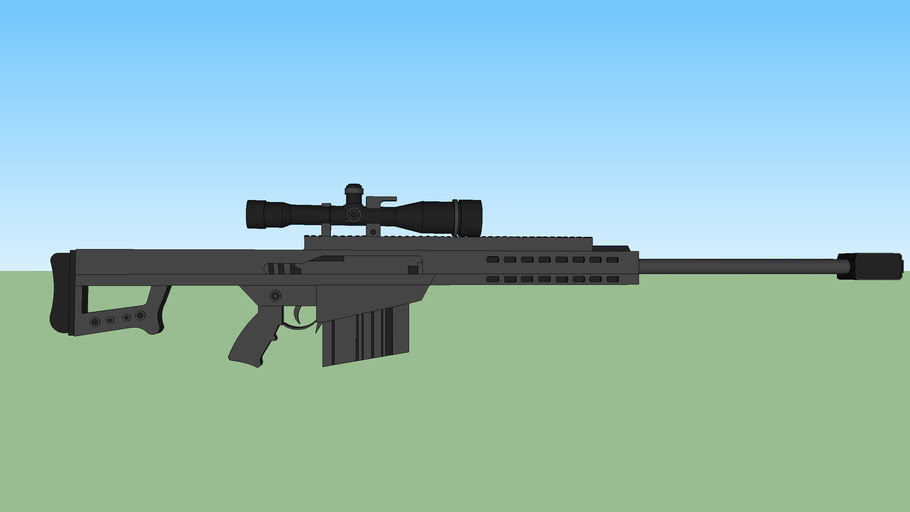 barrett 50 cal. m107 | 3D Warehouse