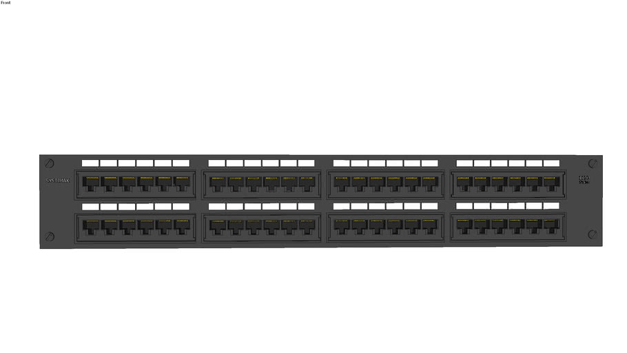 Systimax - 1100 Series Patch Panel - 48 Port | 3D Warehouse
