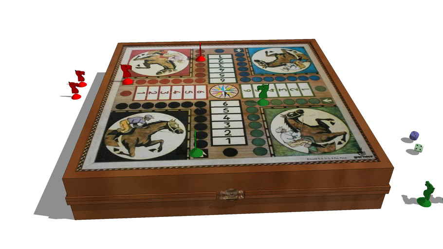 Jeu des petits chevaux / Jeu de société / Boardgame | 3D Warehouse