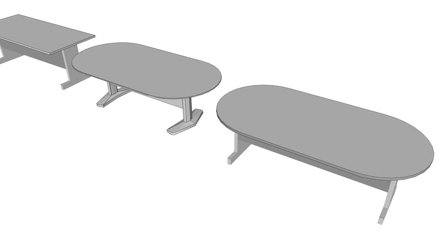 conference table (rectangle & oval) | 3D Warehouse