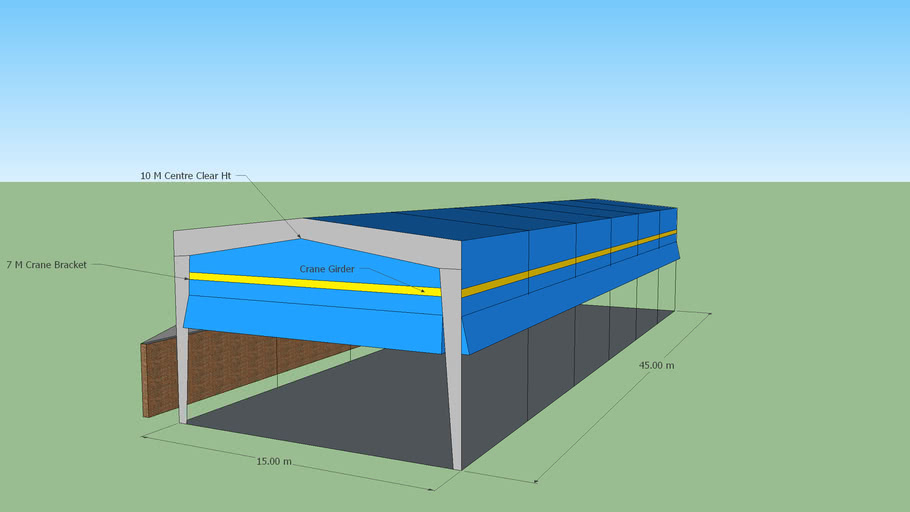 PEB Shed | 3D Warehouse