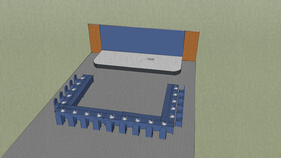 U-Shape Arrangement | 3D Warehouse