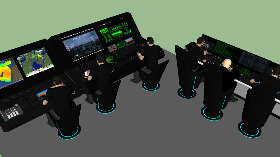 CONTROL ROOM FOR THE AIRCRAFT CARRIER | 3D Warehouse