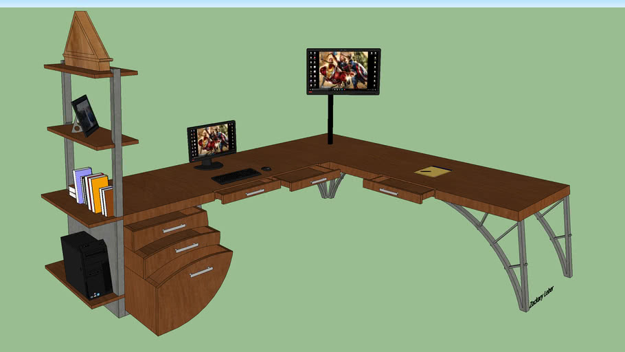Contemporary Desk | 3D Warehouse