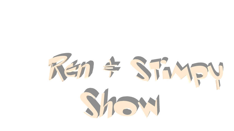 ren and stimpy show font | 3D Warehouse