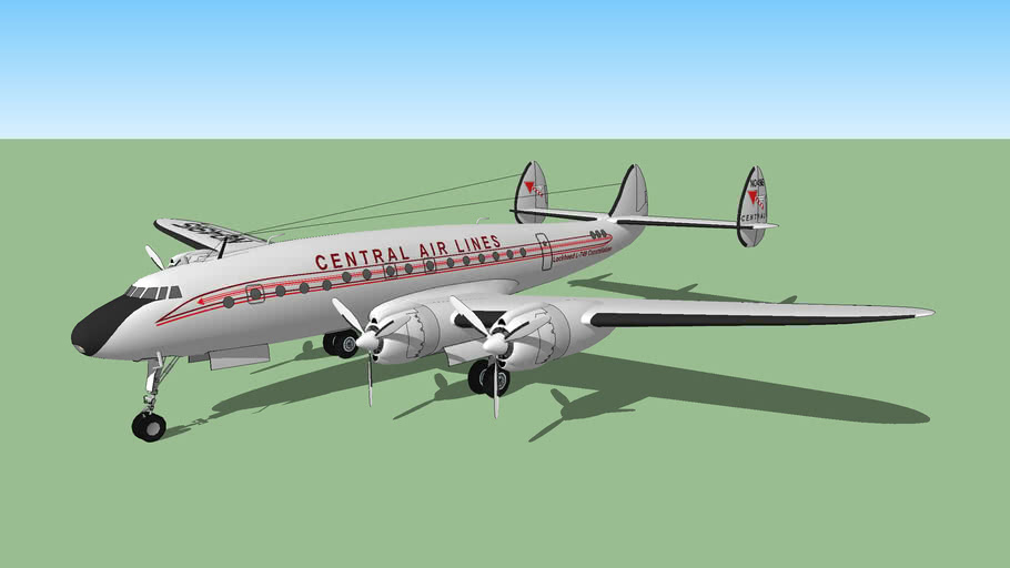 Central Air Lines (1947) - Lockheed L-749 Constellation | 3D Warehouse