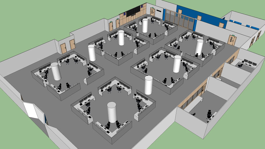 CCTV Control Room 3 | 3D Warehouse