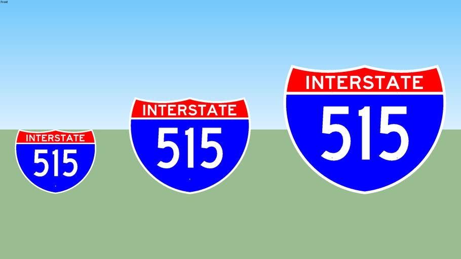 Interstate 515 Sign | 3D Warehouse
