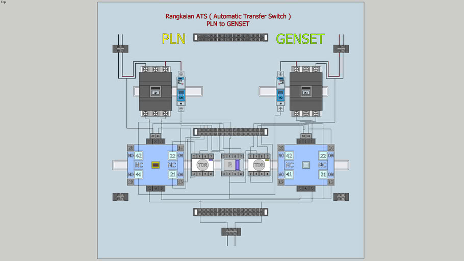 ATS High Voltage to Genset | 3D Warehouse