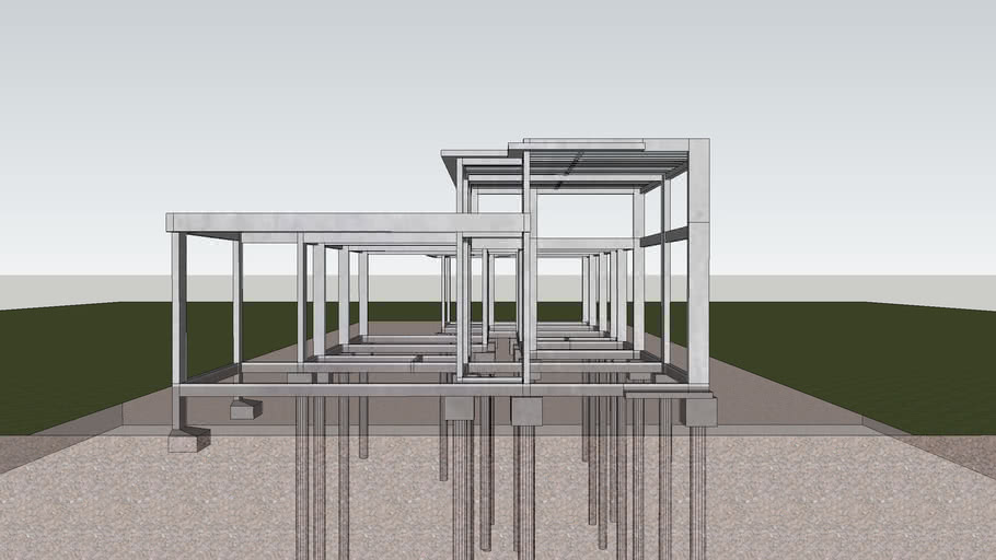RESIDENCIA SC10 - ESTRUTURA - 3D | 3D Warehouse