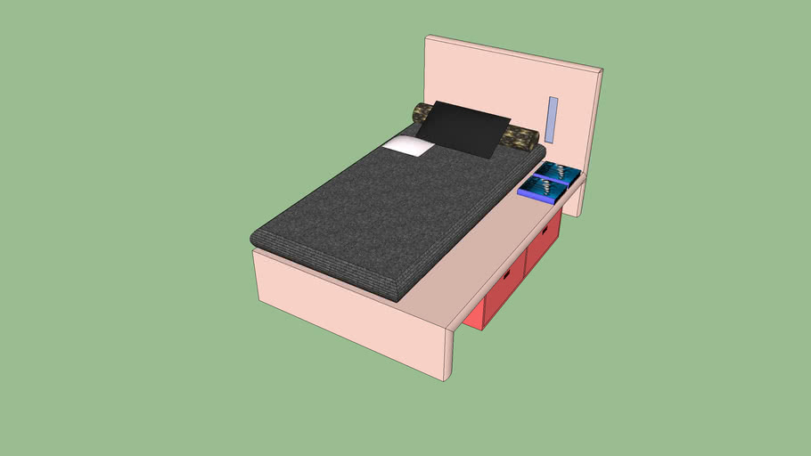 modern single bed | 3D Warehouse
