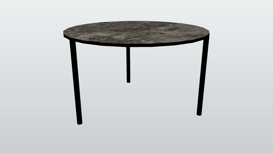 Adea Plateau coffee table round marble | 3D Warehouse
