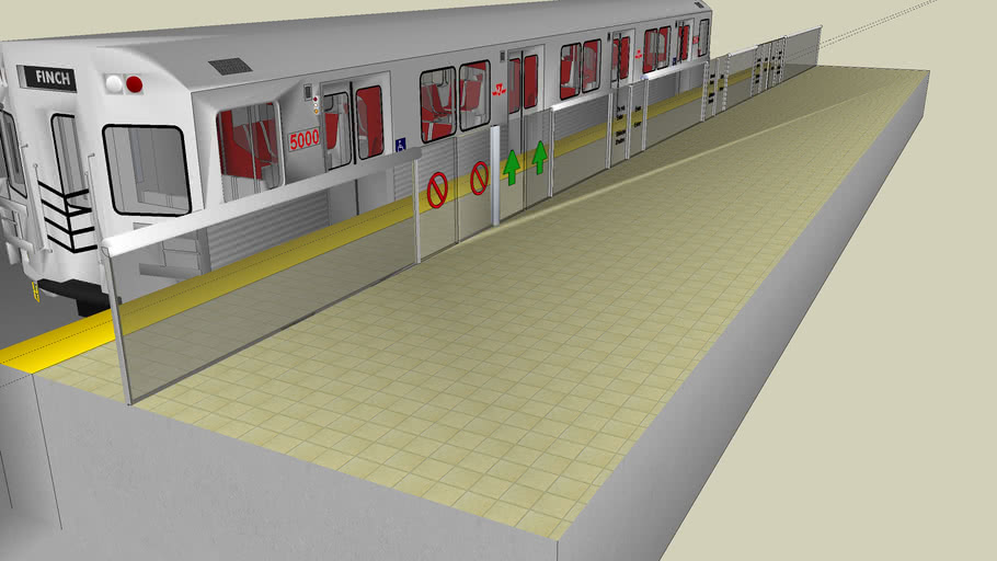 TTC subway platform | 3D Warehouse