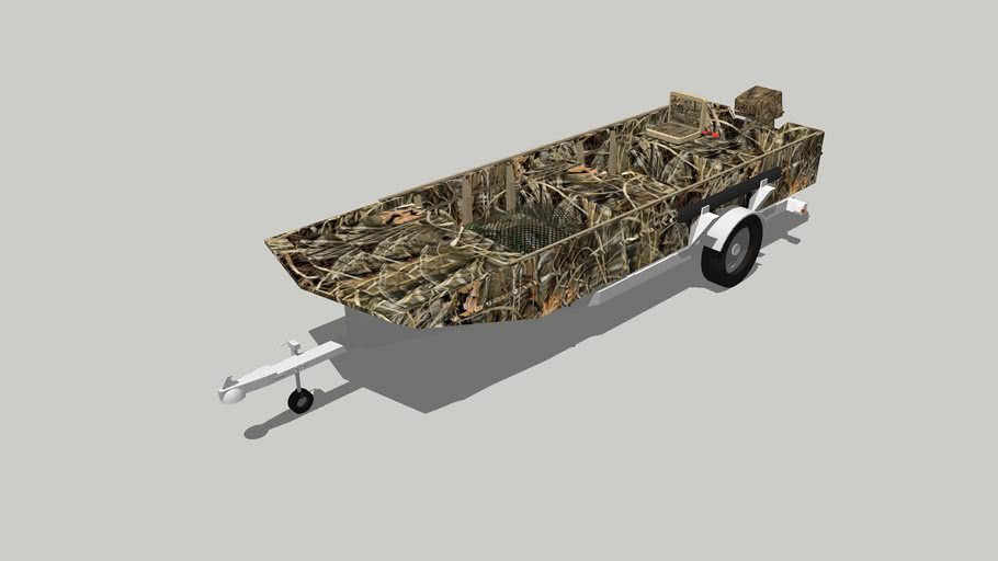 flat bottom(duck hunting) sled (with decoys) | 3D Warehouse