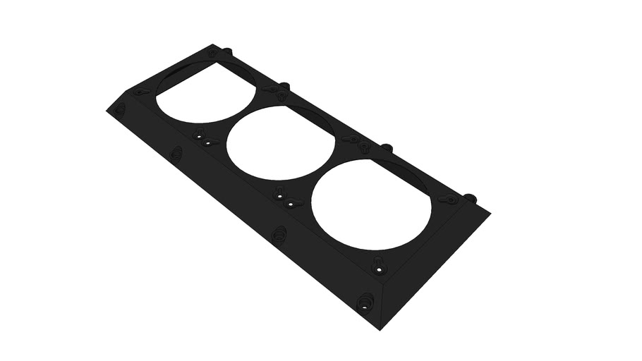 Koolance 3x140mm Fan Radiator Shroud | 3D Warehouse