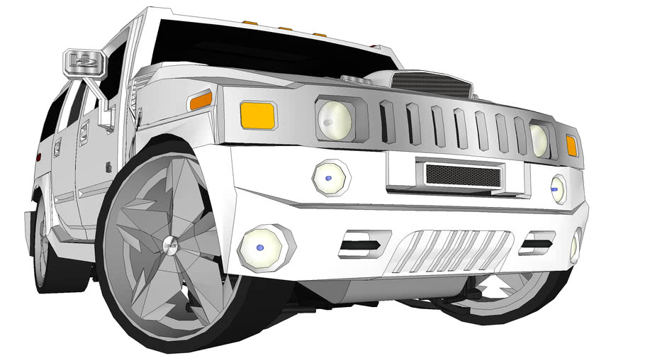 custom body kit HUMMER H2 | 3D Warehouse