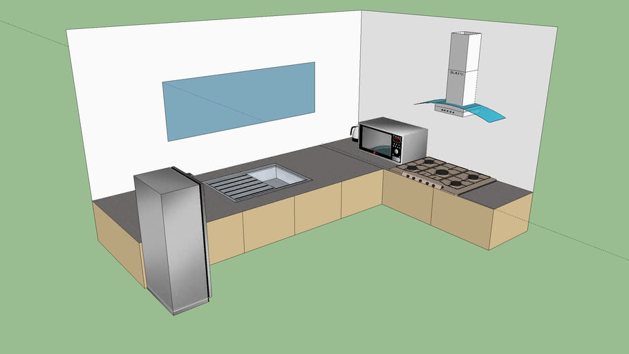 simple kitchen | 3D Warehouse