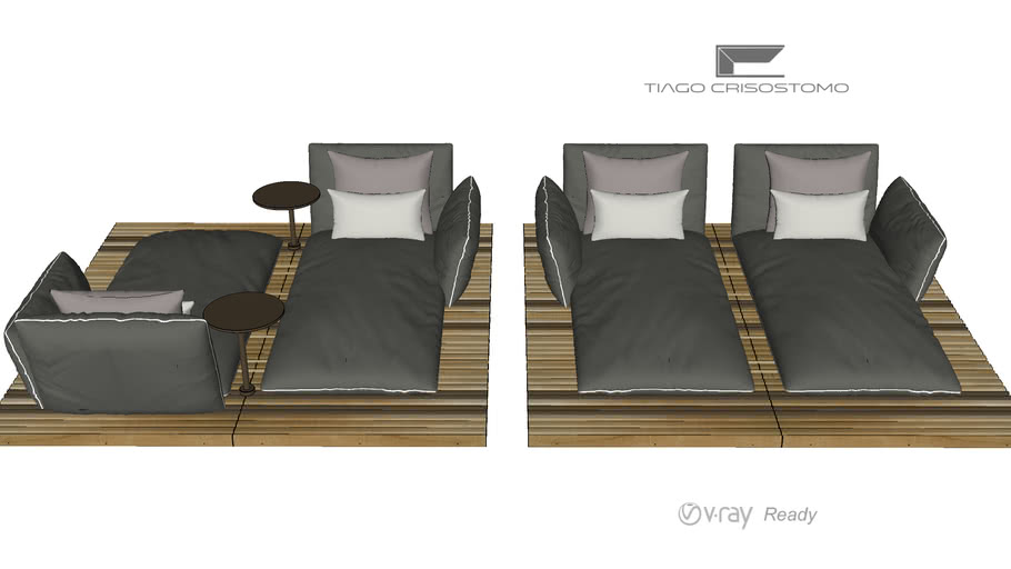 Sofa+Modulado+para+Area+Externa+Apsara | 3D Warehouse