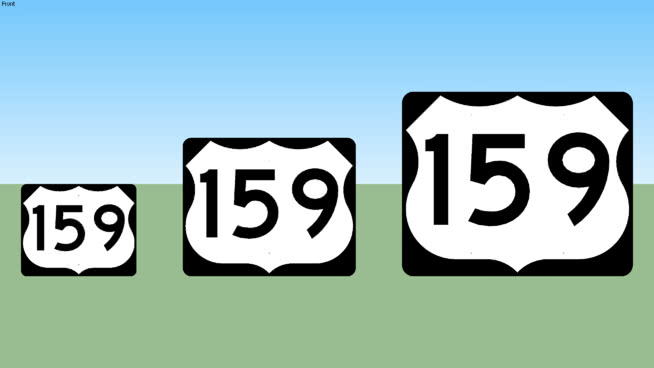 U.S. 159 Sign | 3D Warehouse