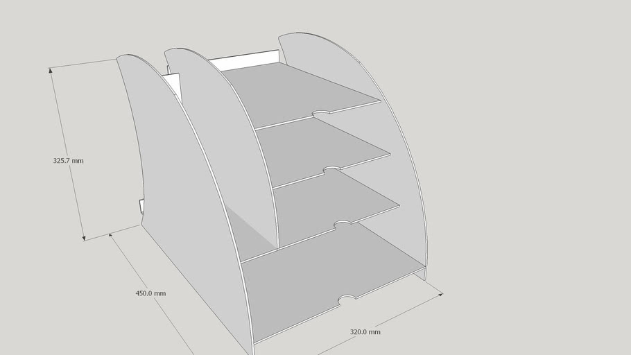A4 and A3 Paper Rack | 3D Warehouse