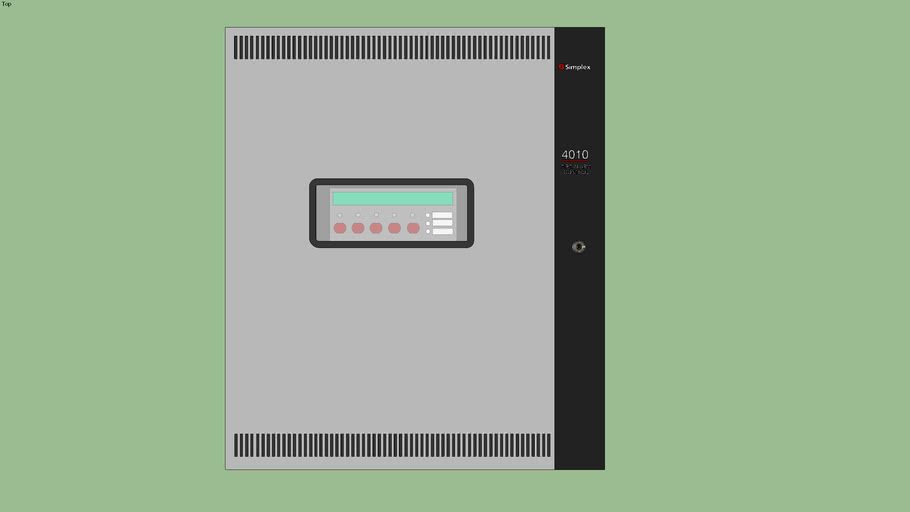Simplex fire alarm panel (model 4010) | 3D Warehouse