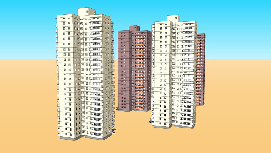 24-floor building in Xi Zhi Men | 3D Warehouse