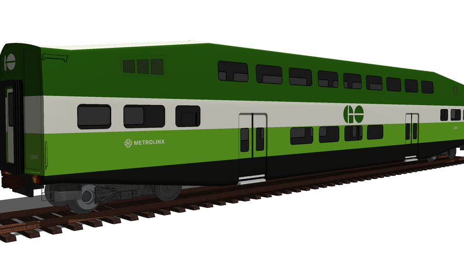 GO Transit Bombardier Bi-Level Coach | 3D Warehouse