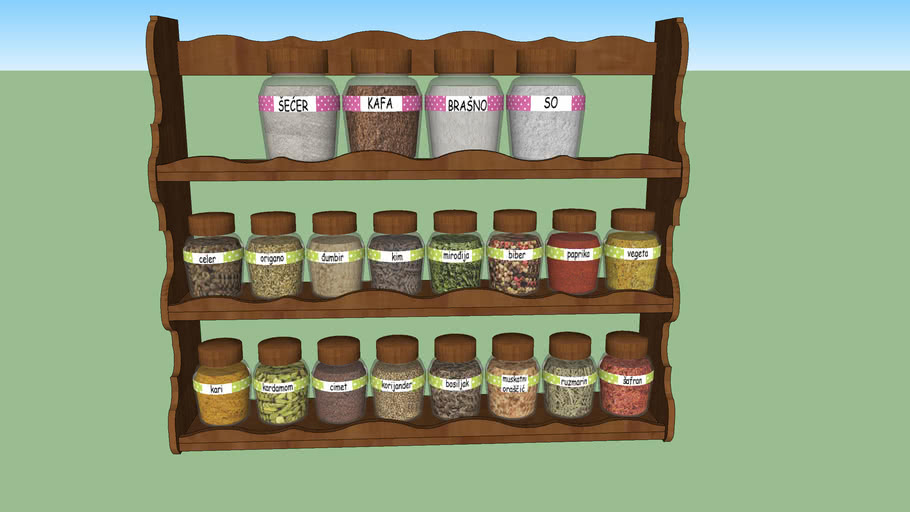 Spice rack - polica za zacine6 | 3D Warehouse