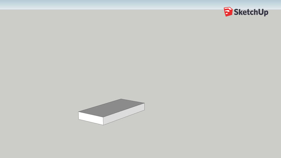 Concrete Cap Block 2x8x16 | 3D Warehouse