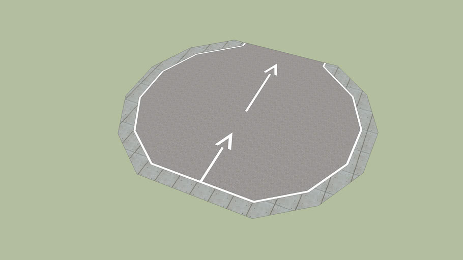 45M width Turnaround Runway | 3D Warehouse