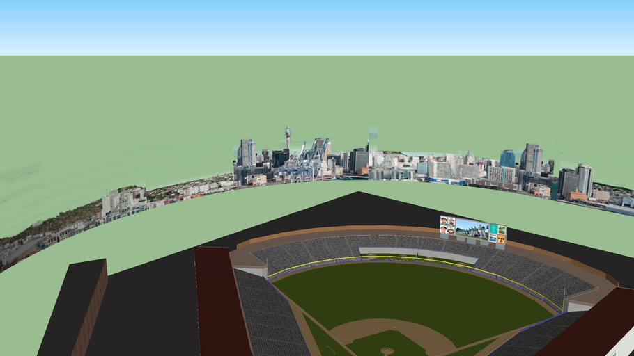 Auckland Fictional Baseball stadium | 3D Warehouse