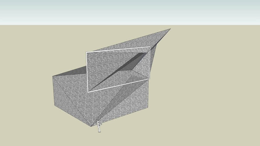 Stone house with pop out roof | 3D Warehouse