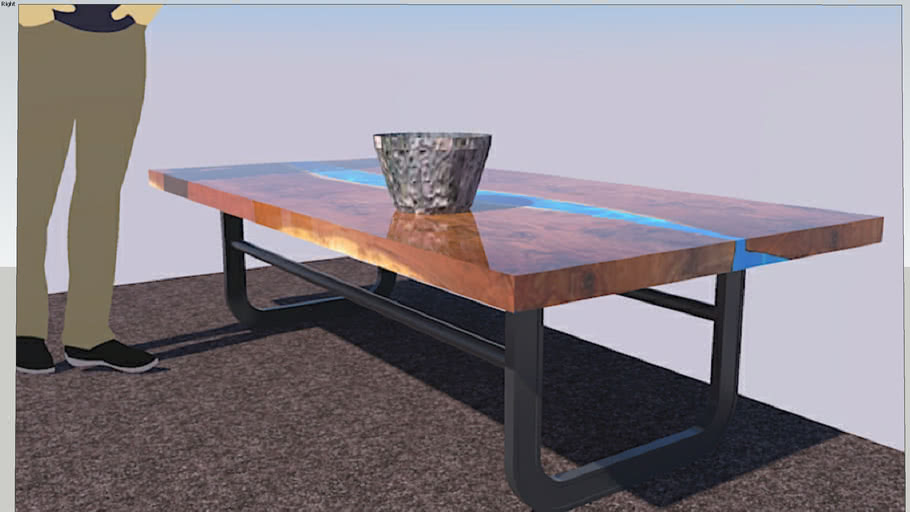 Resin Riverbed Coffee Table | 3D Warehouse