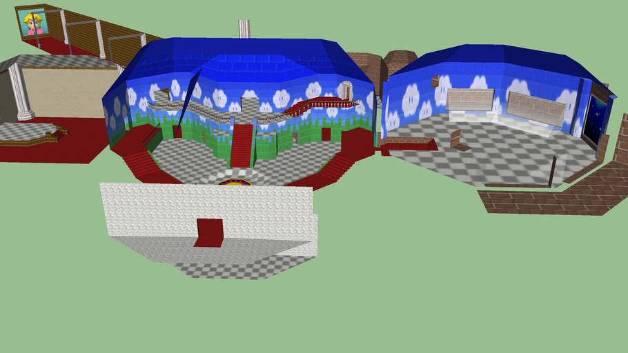 Super mario 64 - peachs castle - 1st Floor | 3D Warehouse
